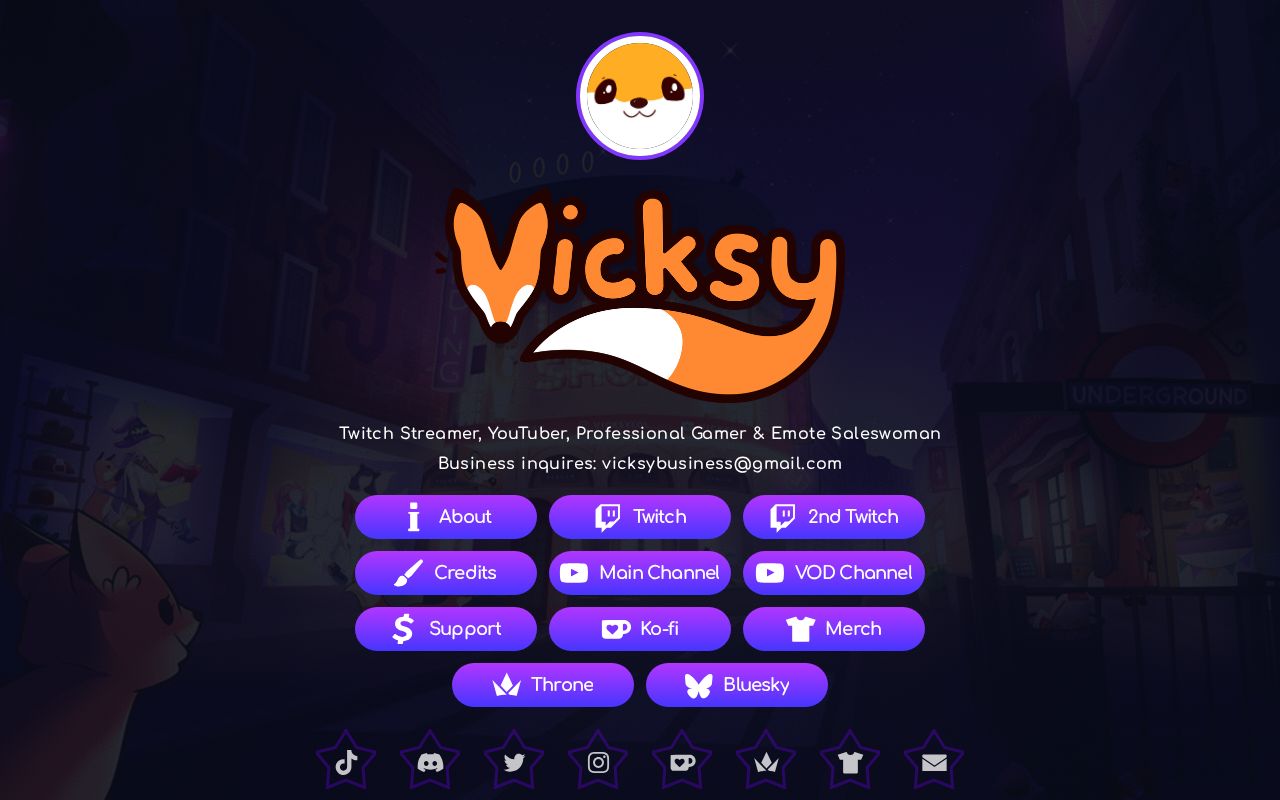 Vicksy's socials (current)